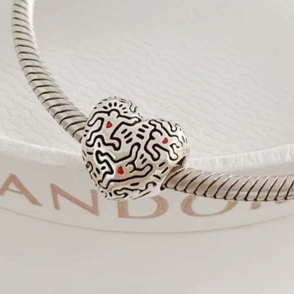Pandora | Jewelry | Keith Haring X Pandora Line Art People Charm | Poshmark